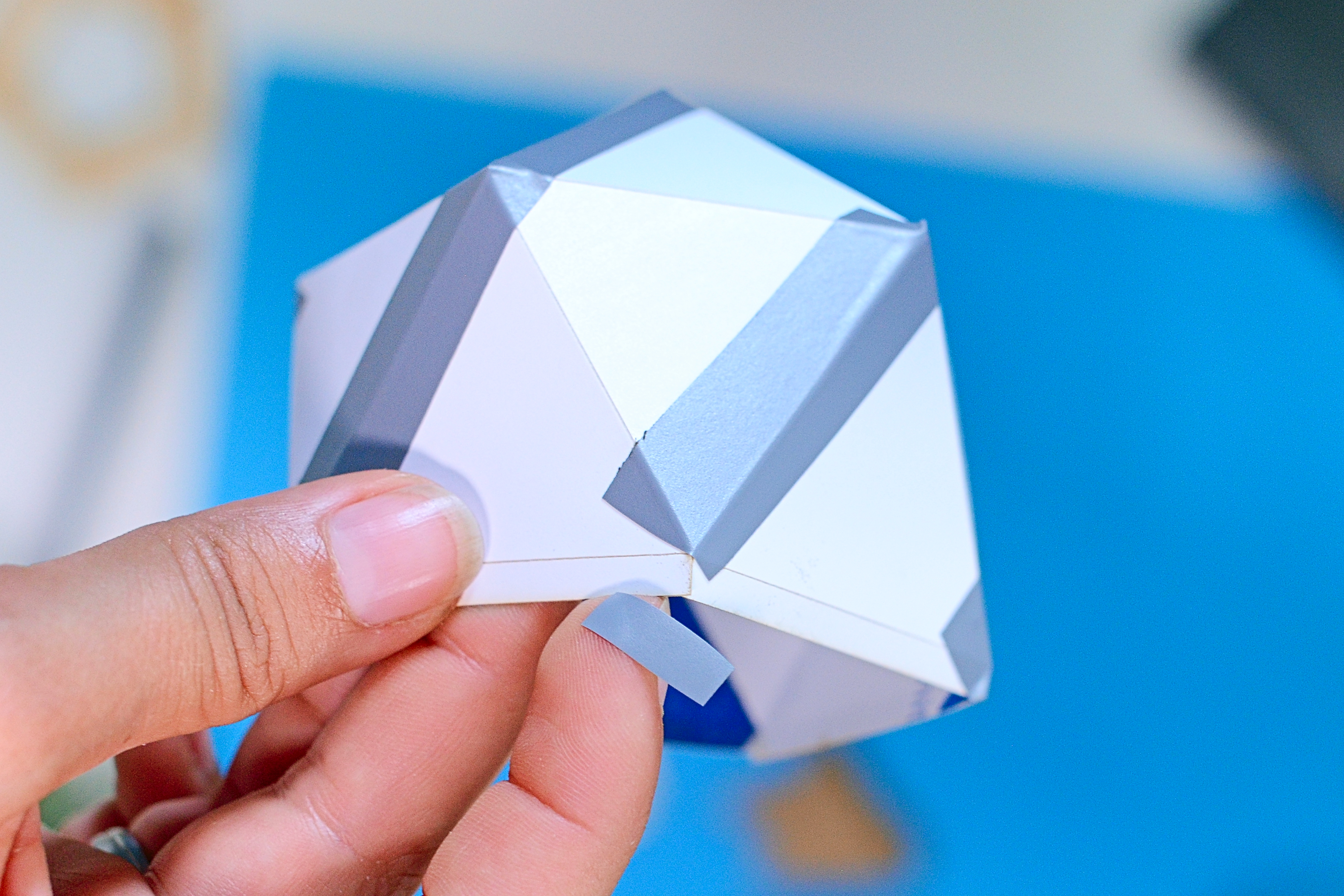 Geometric Concrete Planters Made With Paper Molds : 10 Steps (with ...