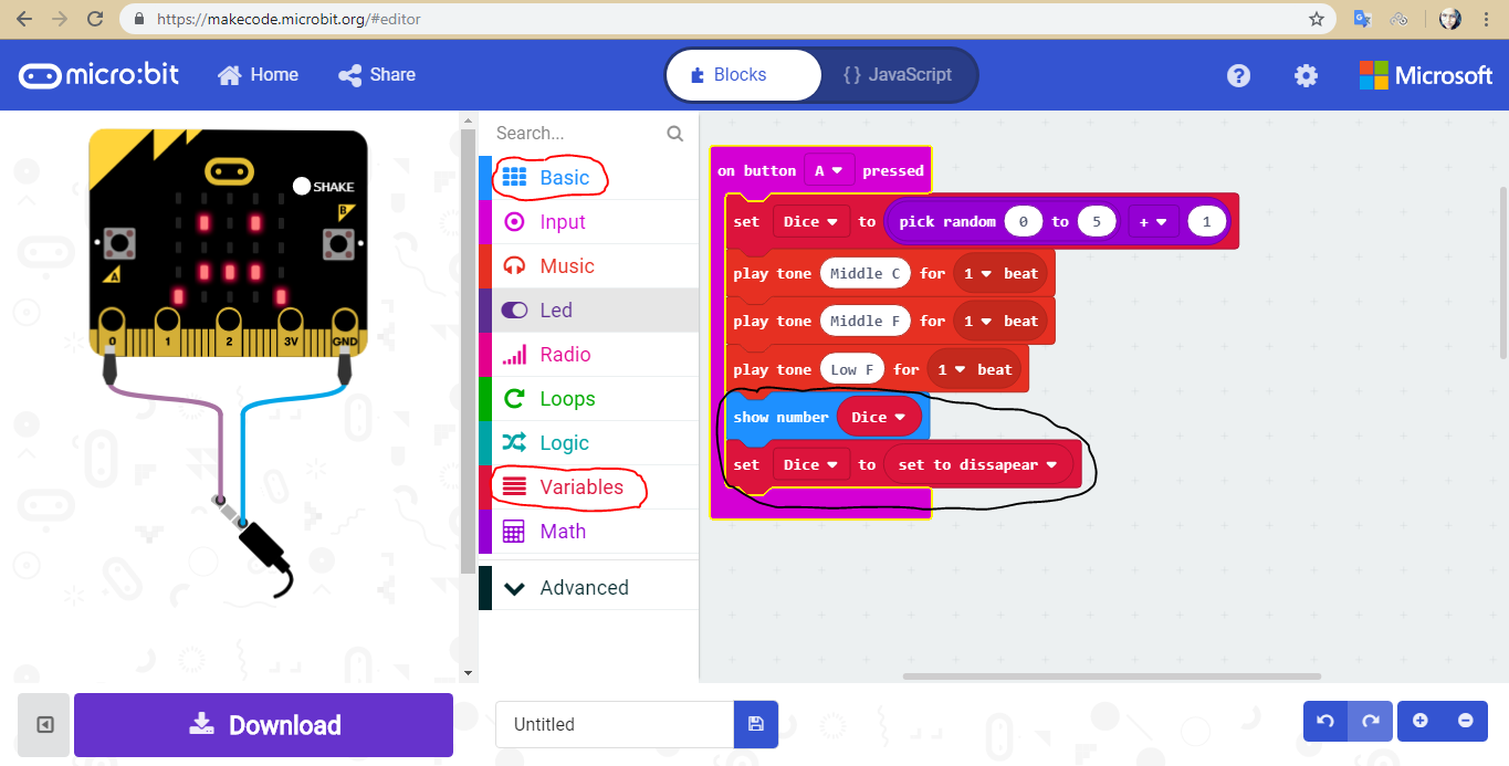Fun MicroBit Dice : 6 Steps - Instructables