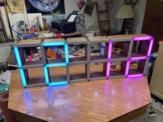 How to Build a Giant Hidden Shelf Edge Clock : 27 Steps (with Pictures ...
