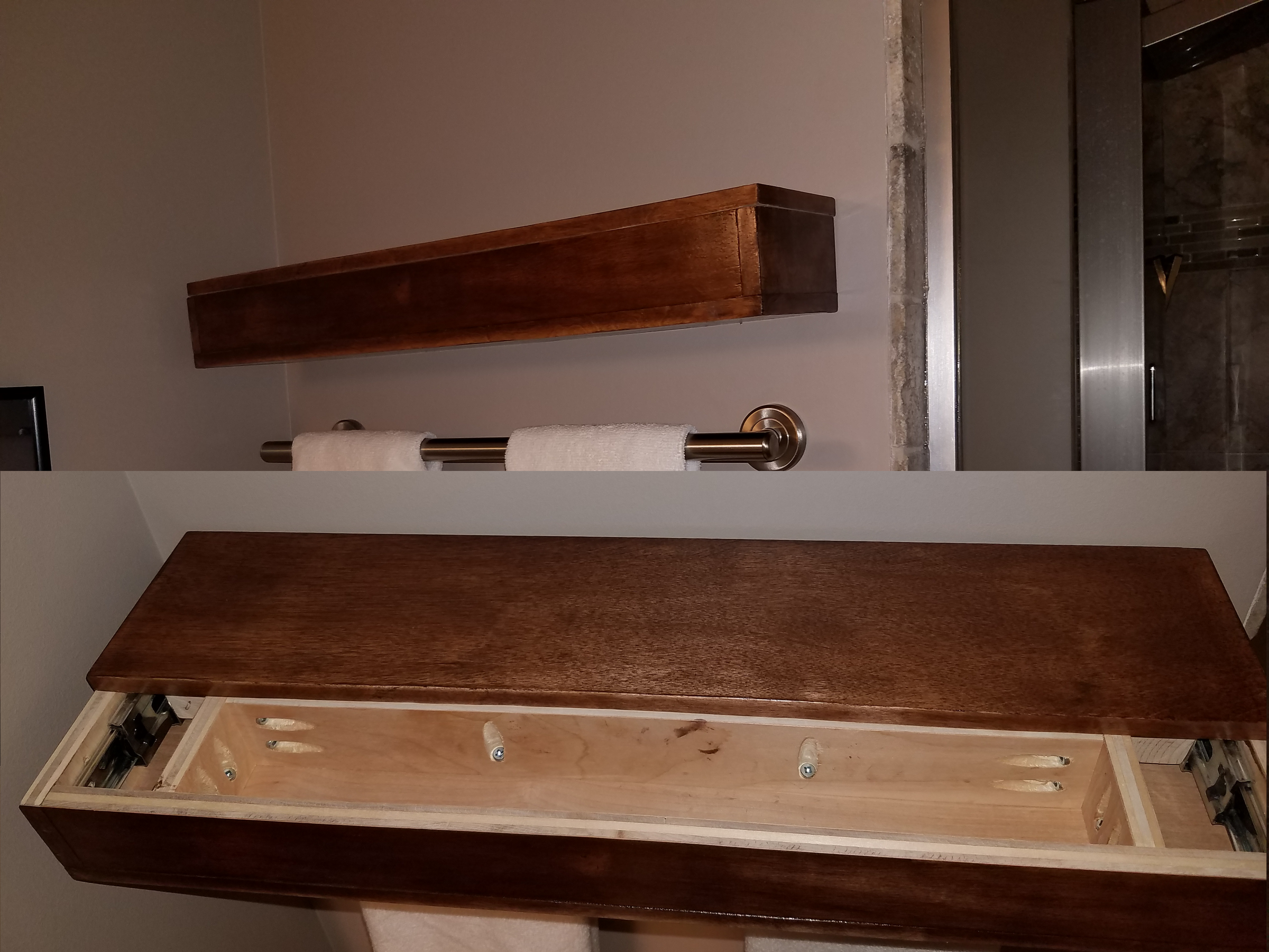 Small Floating Shelf With Hidden Storage : 12 Steps (with Pictures ...