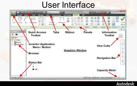 Getting Started With Autodesk Inventor (Basics and User Interface) : 5 ...