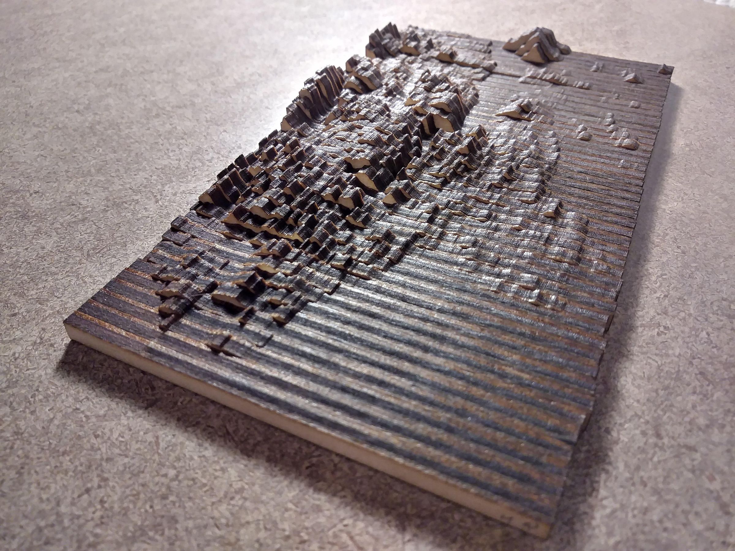 Laser Cut 3D Ridgeline Map : 40 Steps (with Pictures) - Instructables
