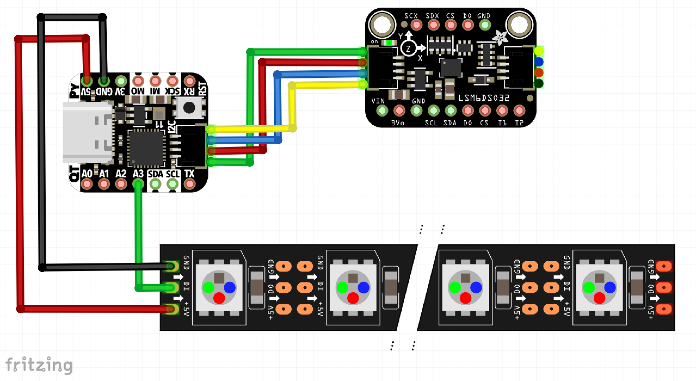 Neopixel LED Skirt (motion Triggered) : 10 Steps (with Pictures ...