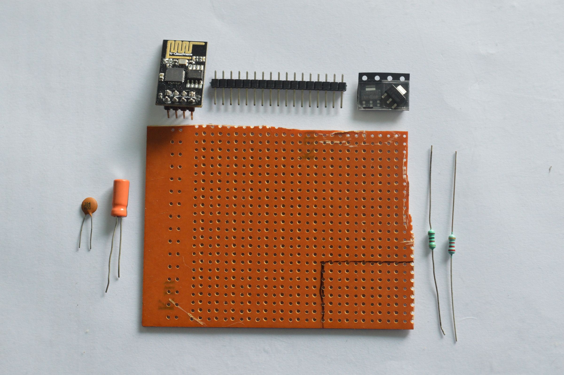 Breadboard Friendly Breakout Board for ESP8266-01 With Voltage ...