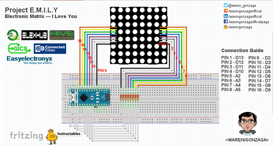 Electronic Matrix — I Love You : 10 Steps (with Pictures) - Instructables