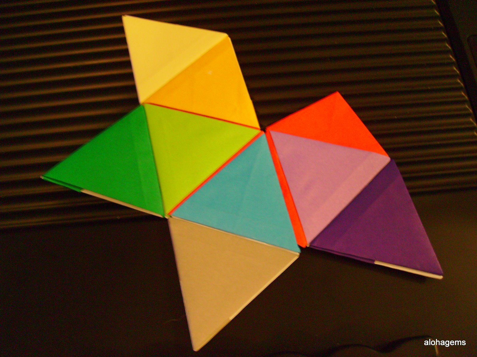 Origami of Platonic Solids: Octahedron : 8 Steps (with Pictures ...