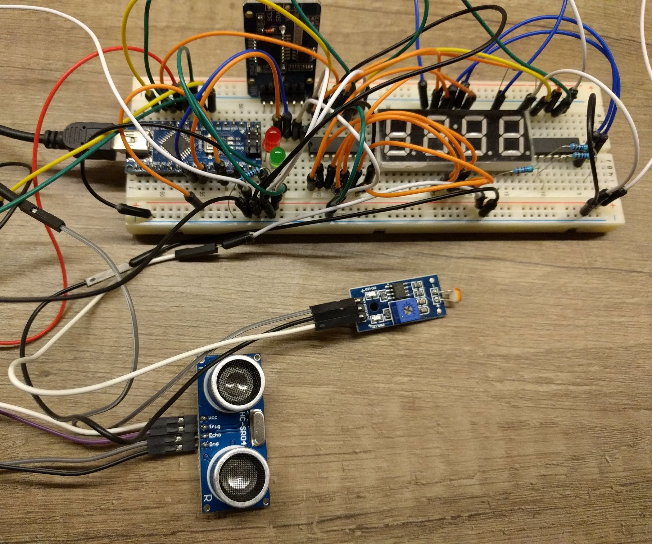 Garage Parking Helper With Arduino : 5 Steps (with Pictures ...