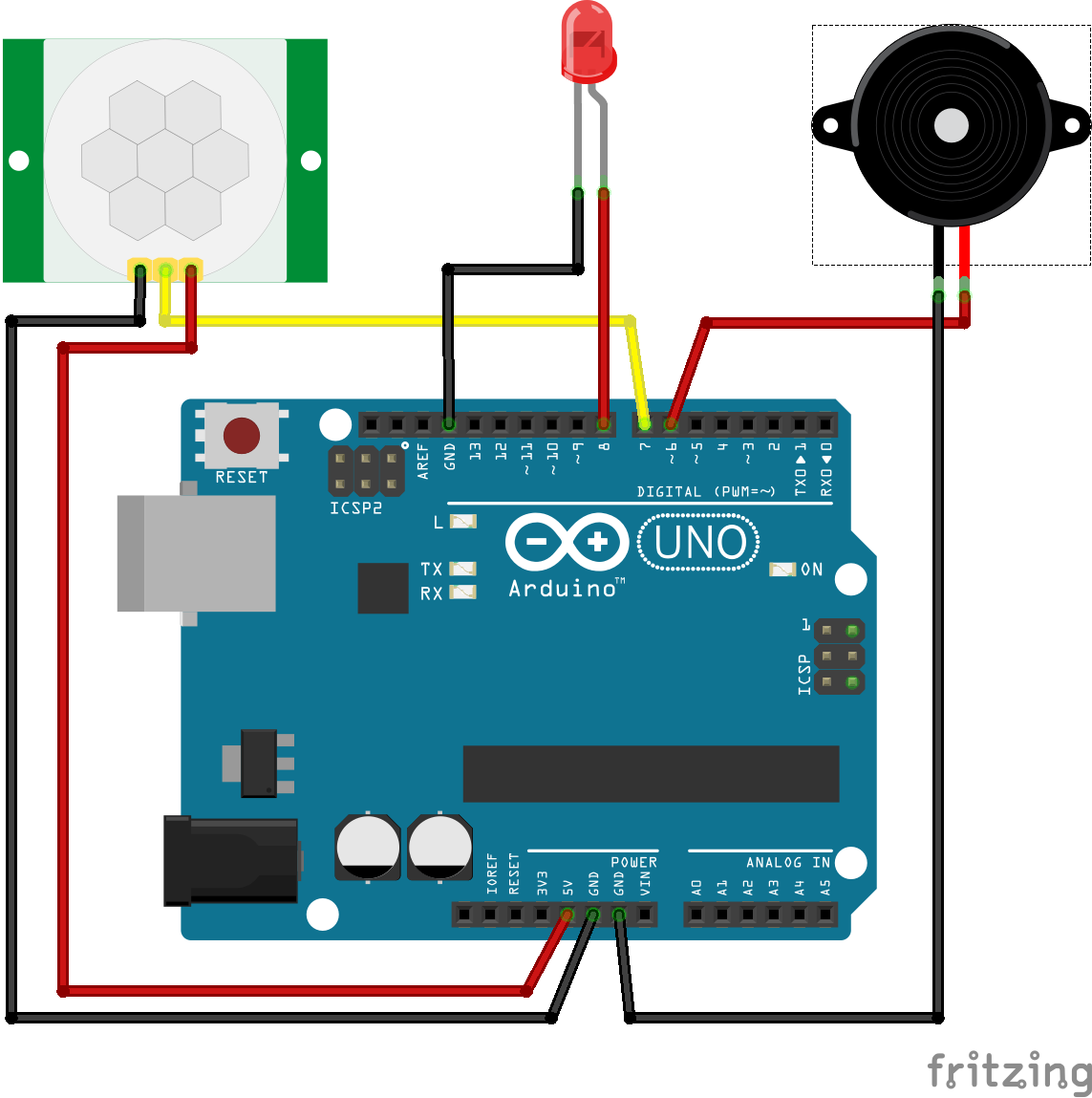 Arduino - PIR MOTION DETECTOR DSN-FIR800 - RCW 0506 - Instructables