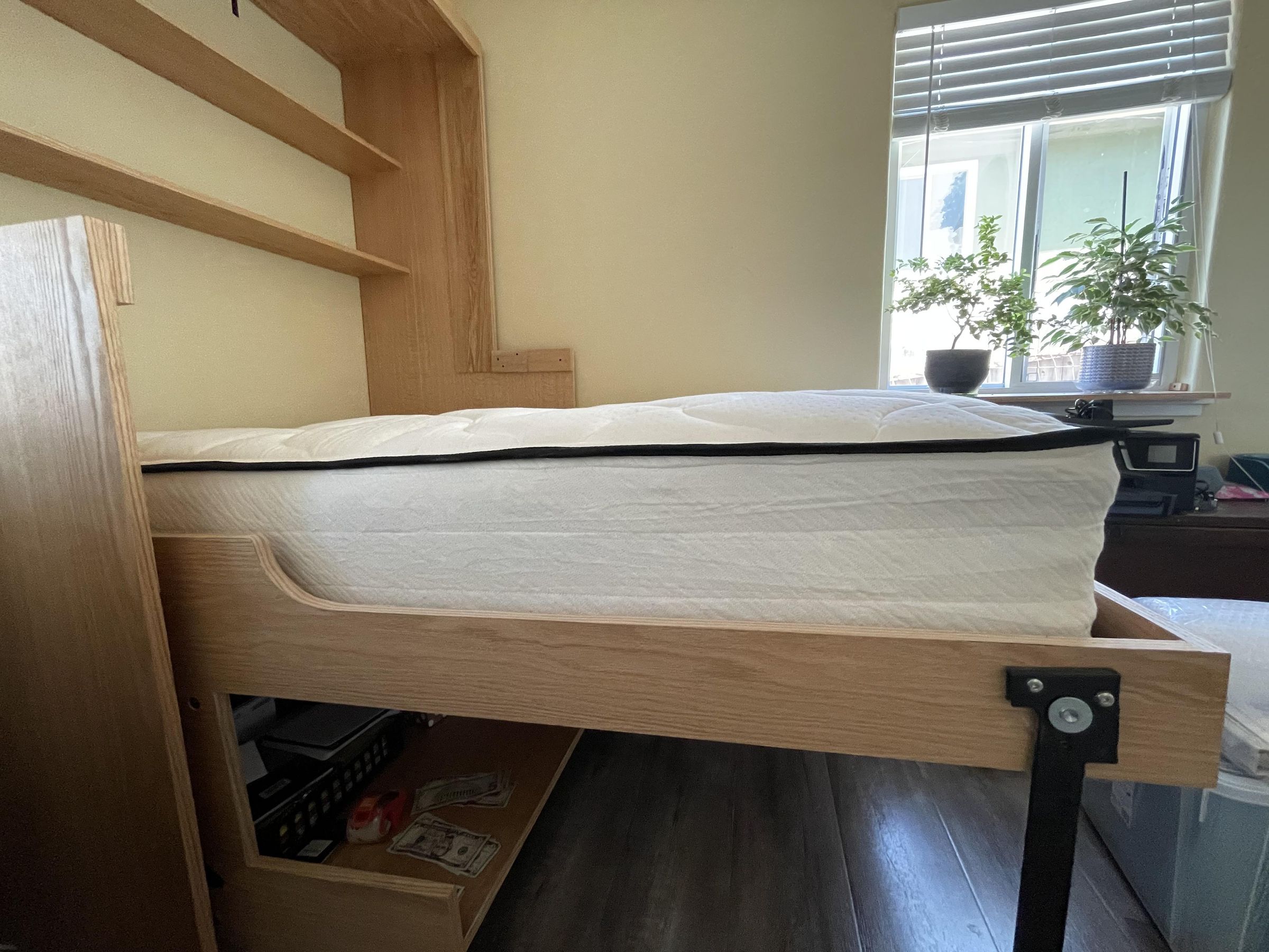 DIY Murphy Bed + Desk (AKA Hidden Bed) : 18 Steps (with Pictures ...