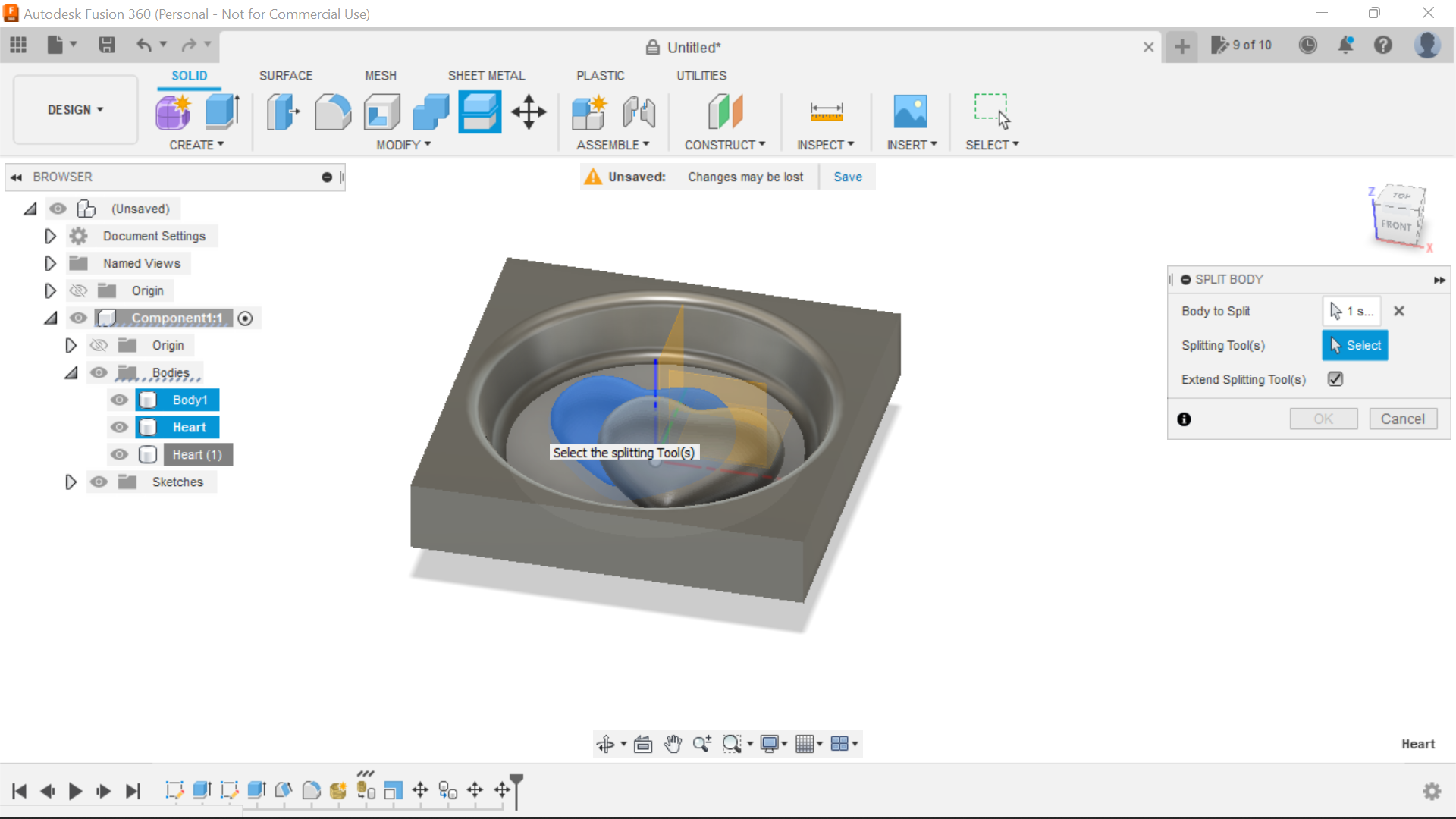 2 Hearts in Oak Flooring Off-Cut With Fusion 360 : 7 Steps (with ...