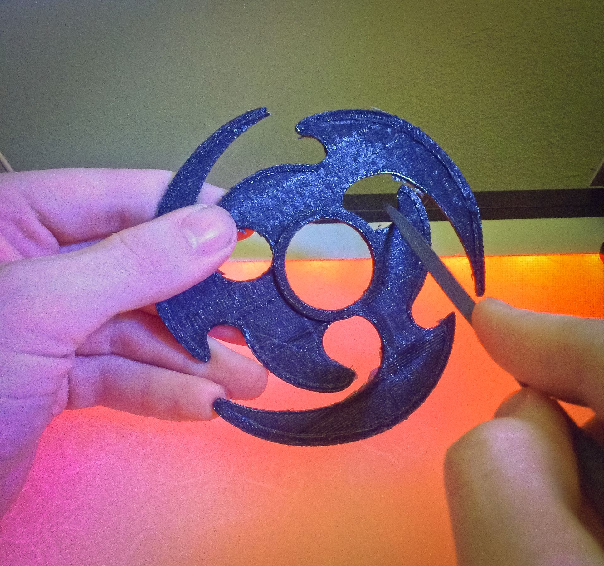 3D Printable Ninja Light Sword / Katana Color Changing LED Lamp : 6 ...