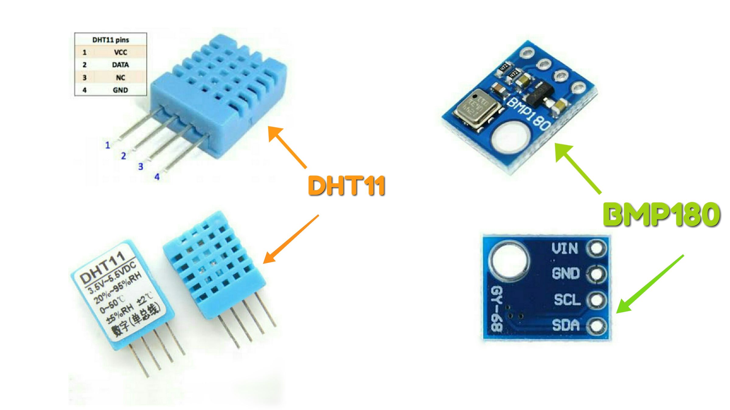 DIY Weather Station Using DHT11, BMP180, Nodemcu With Arduino IDE Over ...