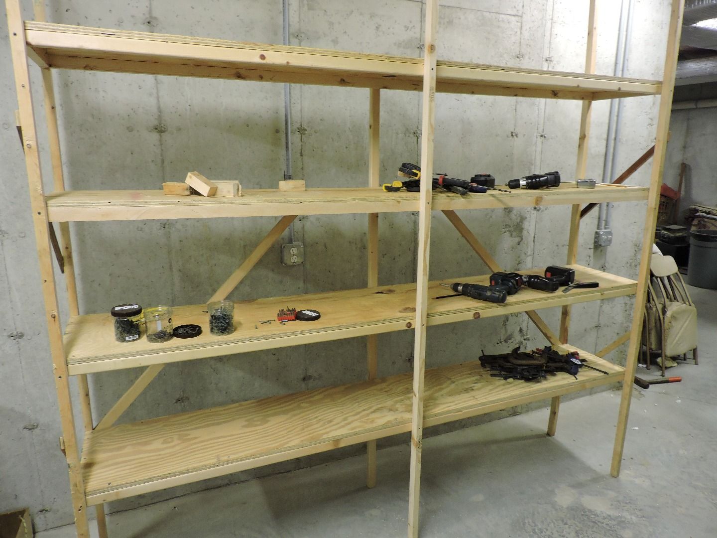 Different Take on Quick, Inexpensive Plywood and 2x4 Shelves : 5 Steps ...
