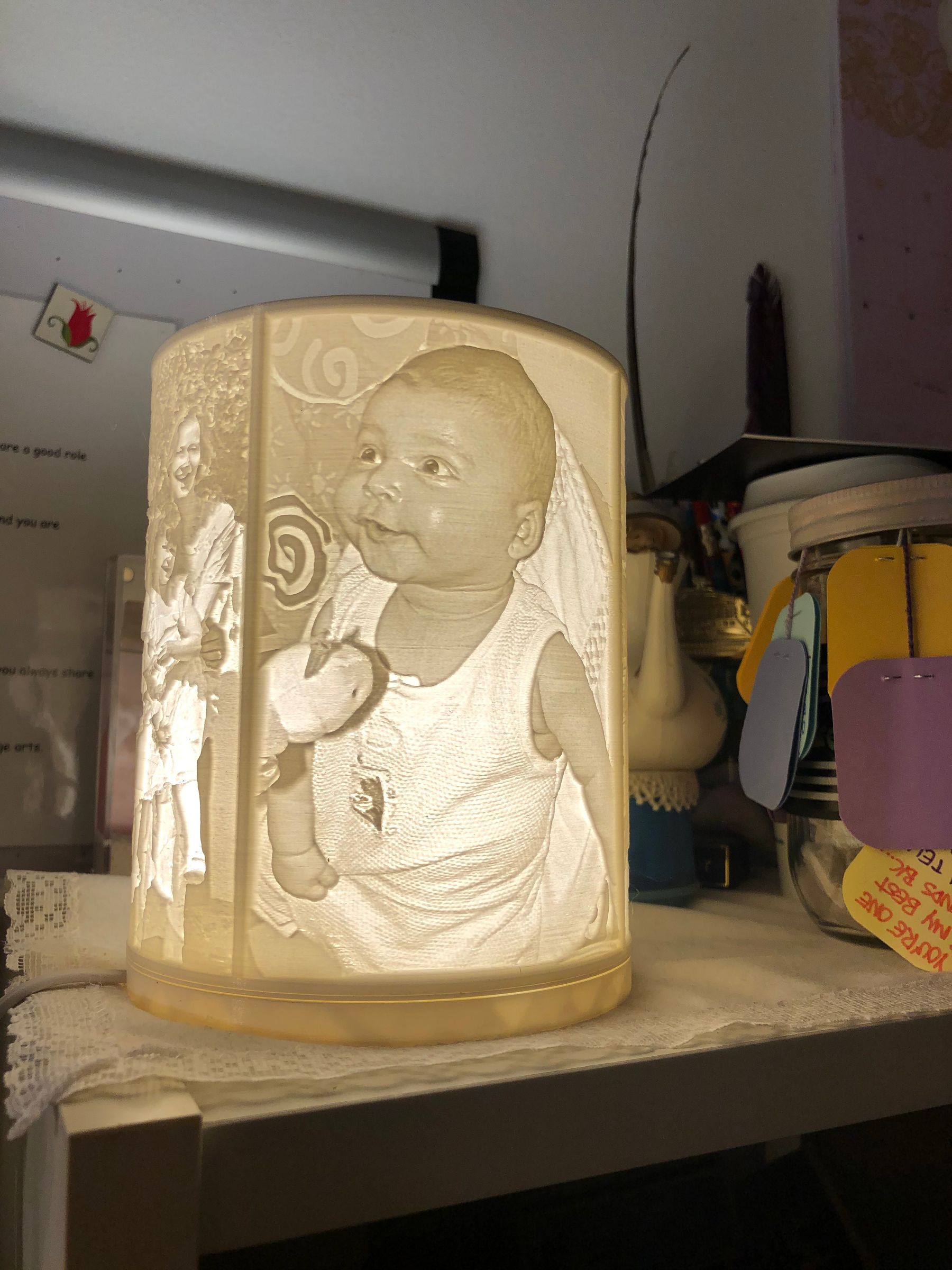 Rotatable Custom Picture Lamp - 3D Printed Lithophane Lamp : 13 Steps ...