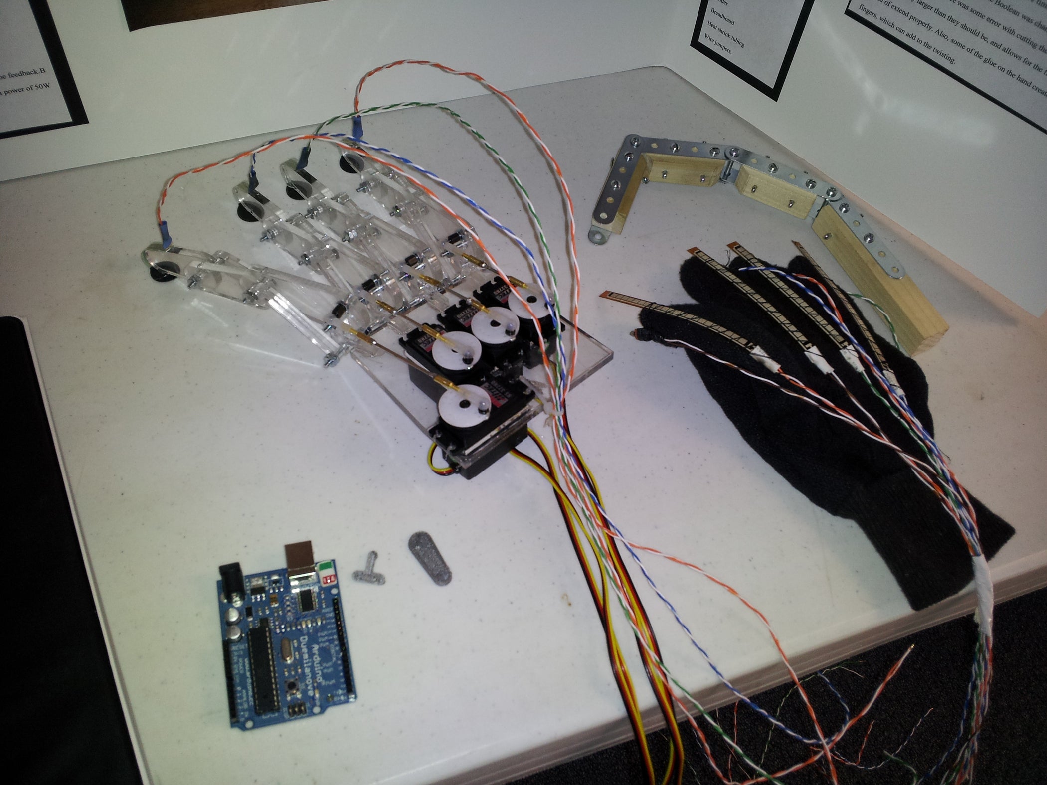 Arduino Robotic Hand With Haptic Feedback Instructables