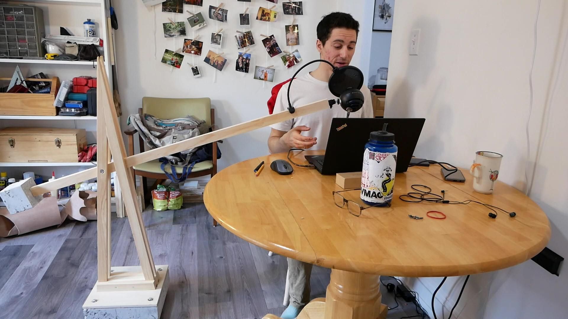 Concrete & Wood Counterweighted Mic Stand : 12 Steps (with Pictures ...