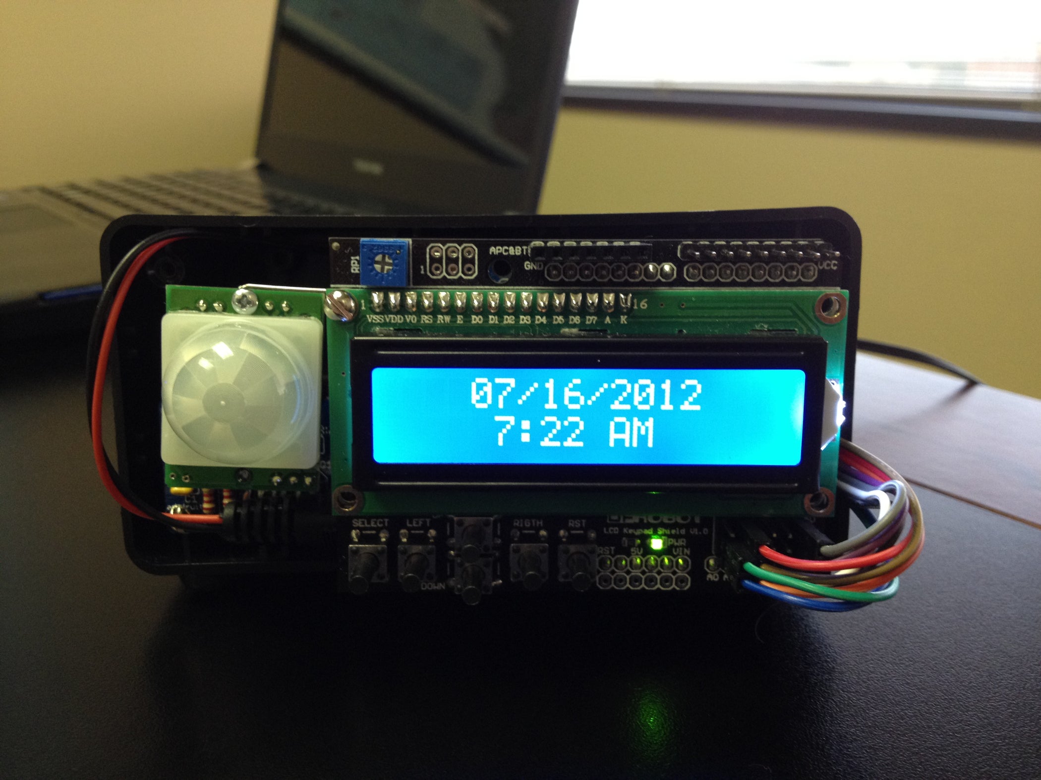 Motion Sensitive LCD Real-Time Clock/Alarm/Timer (Updated Program) : 8 Steps - Instructables