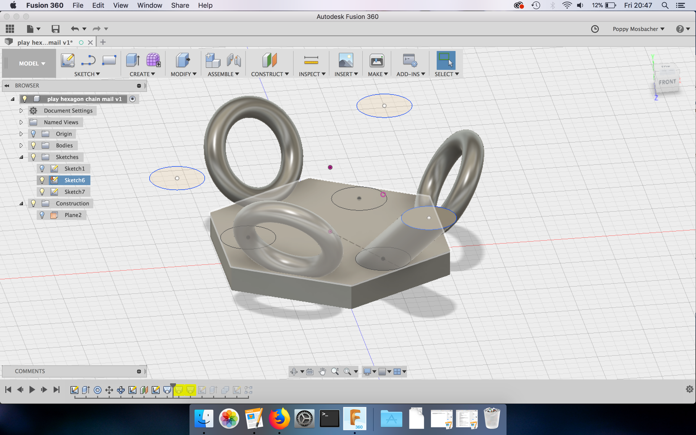 How to Draw 3D Printable Chainmail With Fusion 360 : 6 Steps (with ...
