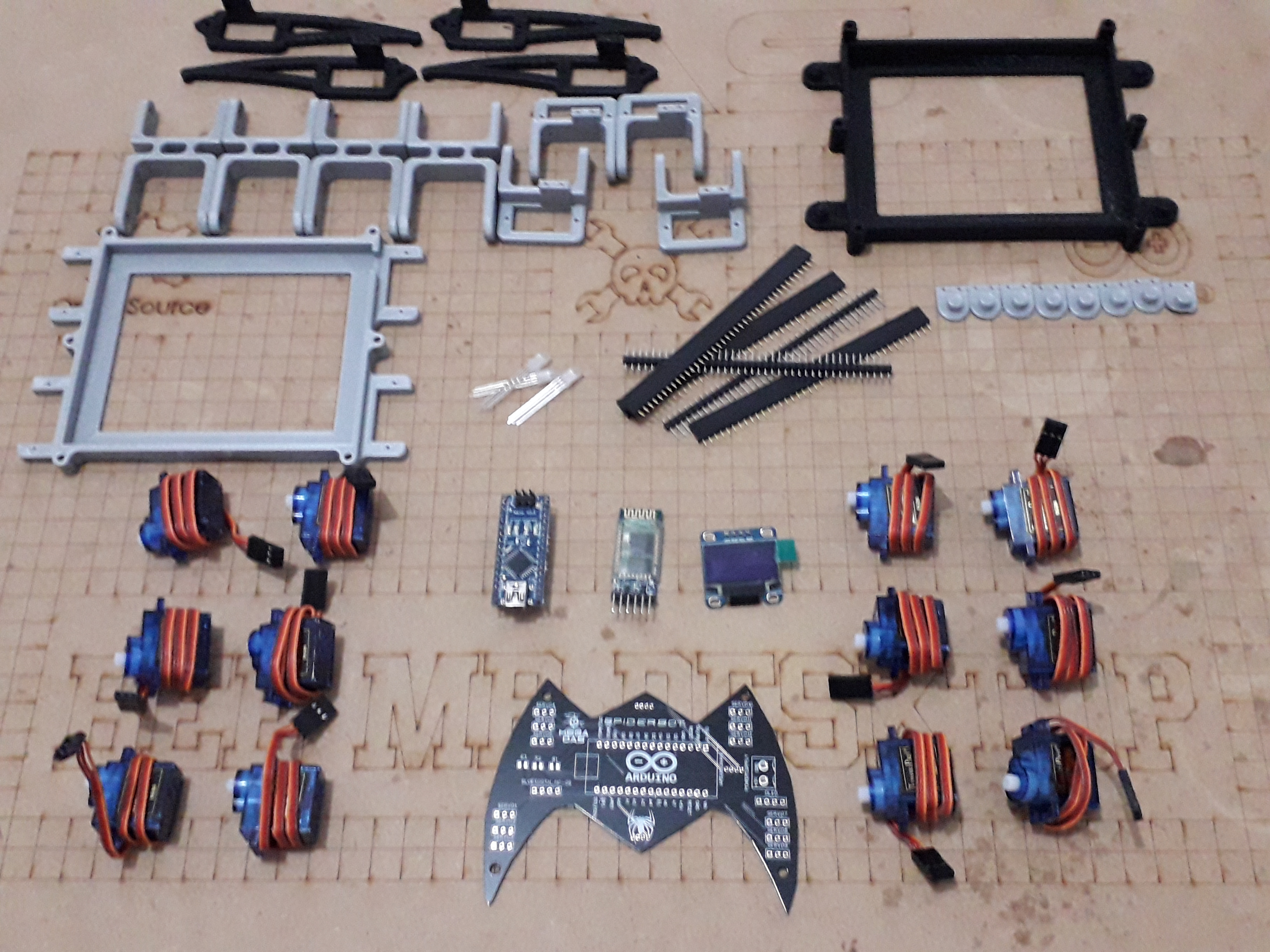 ARDUINO SPIDER ROBOT (QUADRUPED) : 7 Steps - Instructables