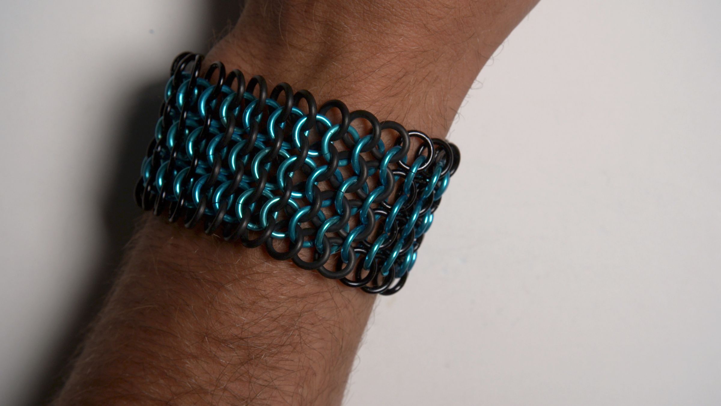 Make a Simple Chainmail Cuff Bracelet : 7 Steps (with Pictures ...