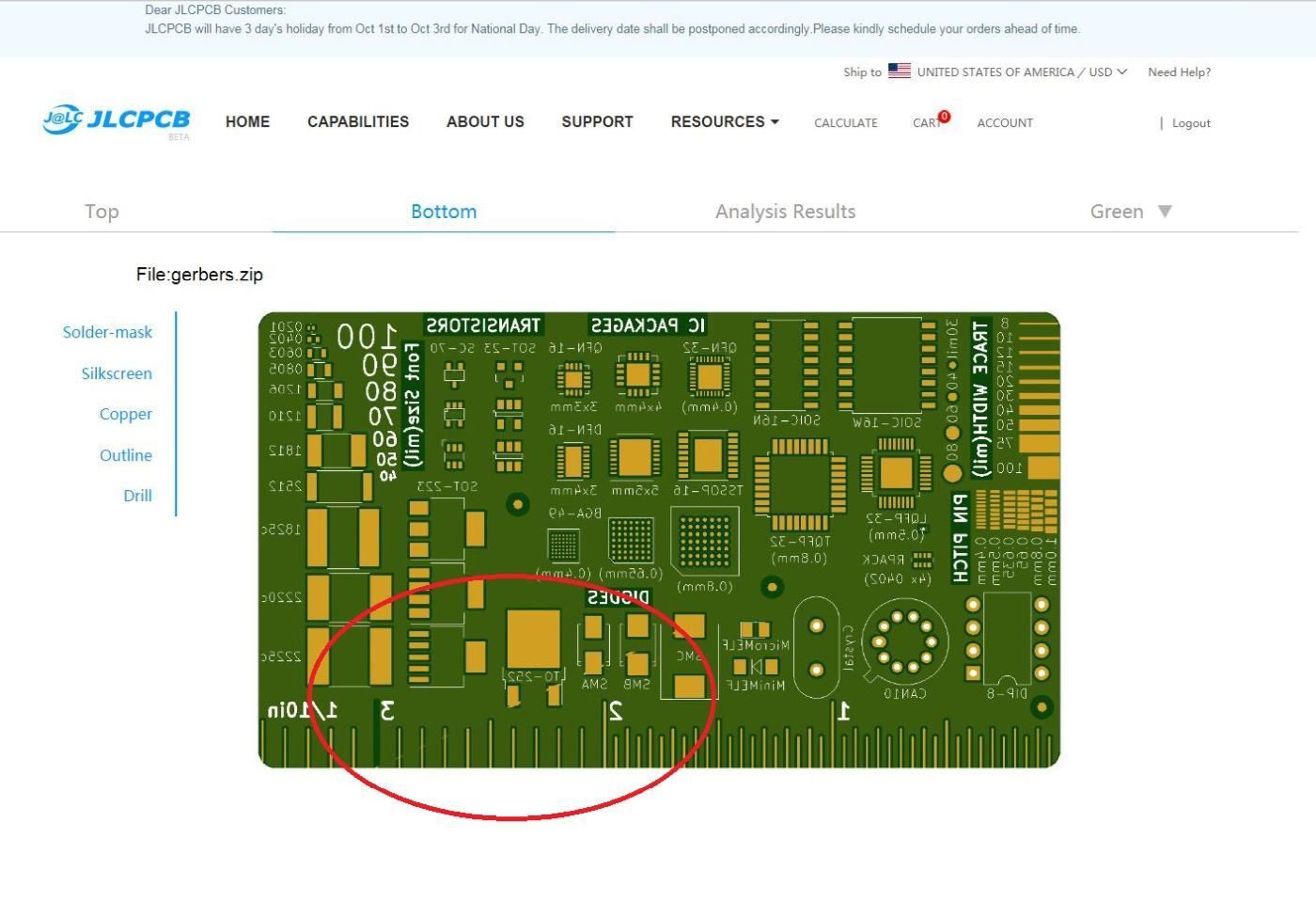 PCB Business Card Ruler With QR and NFC | Trybotics