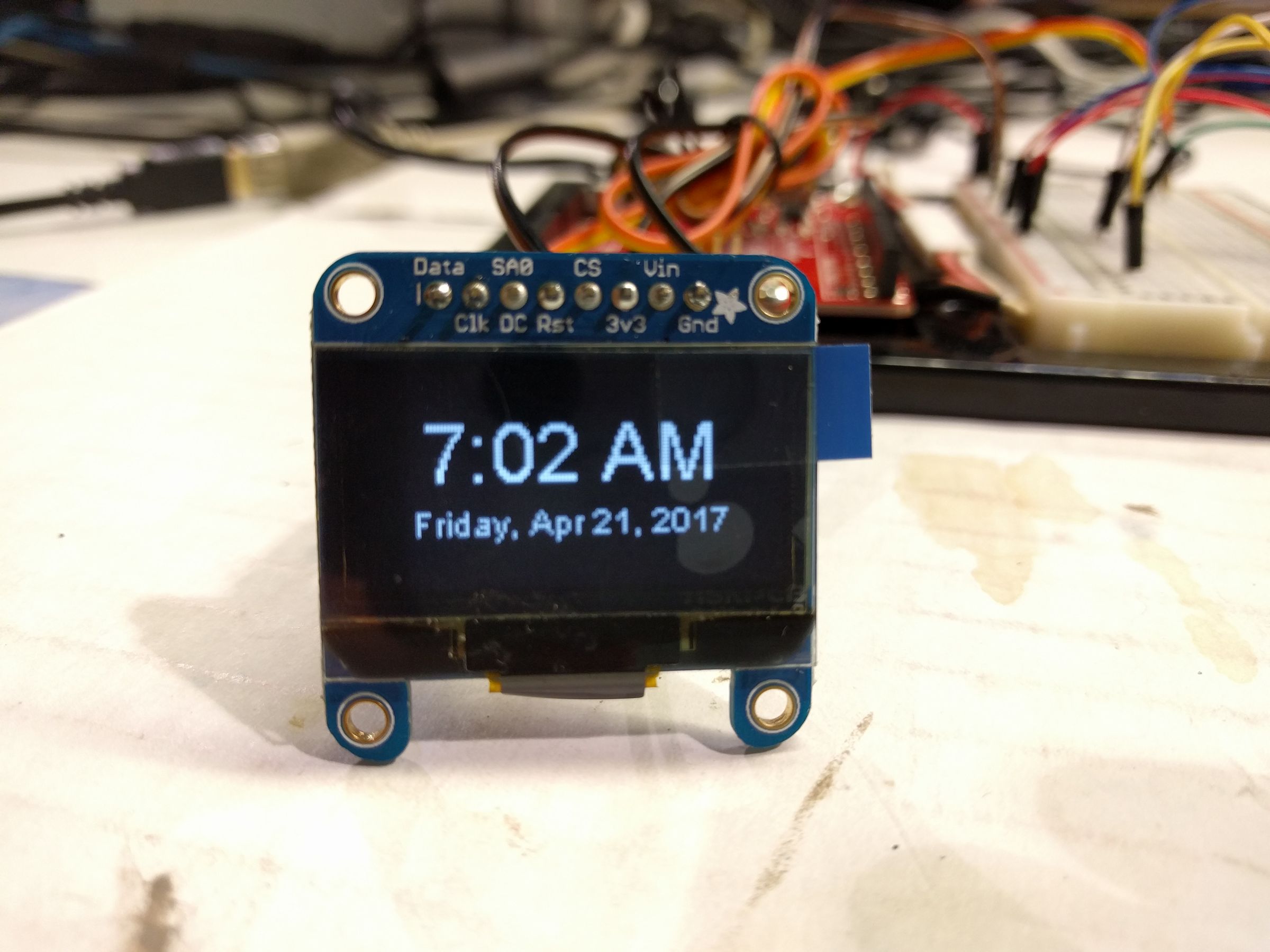 Simplest ESP8266 Local Time Internet Clock With OLED : 4 Steps (with ...