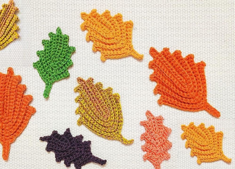 How to Crochet Easy Autumn Fall Leaves : 7 Steps (with Pictures ...