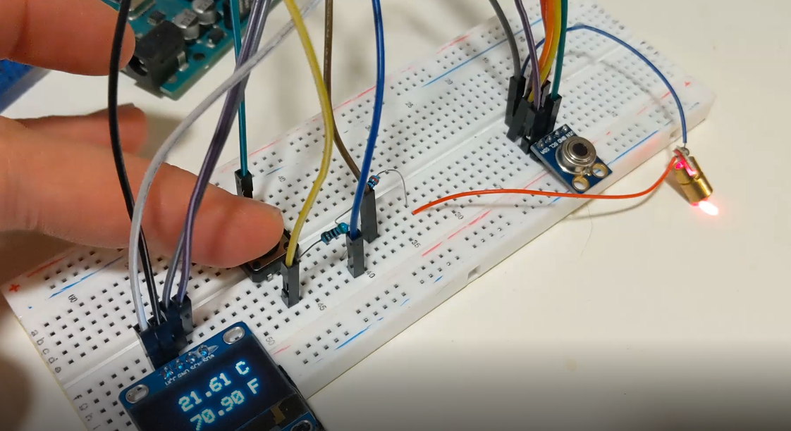 Arduino Laser Infrared Thermometer : 7 Steps (with Pictures ...