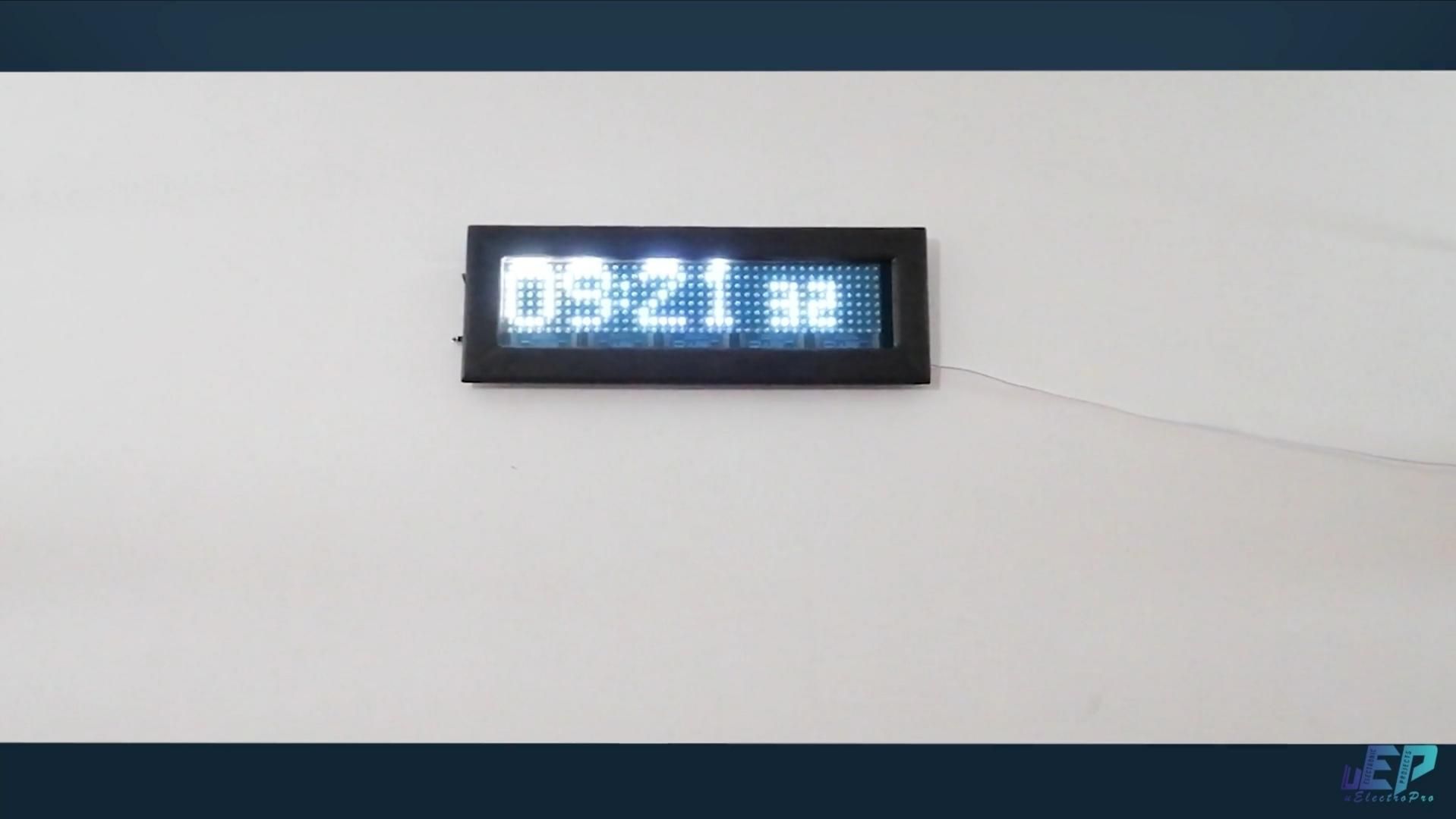 8x40 LED Matrix Clock Using DS3231 RTC Module and Arduino : 8 Steps ...