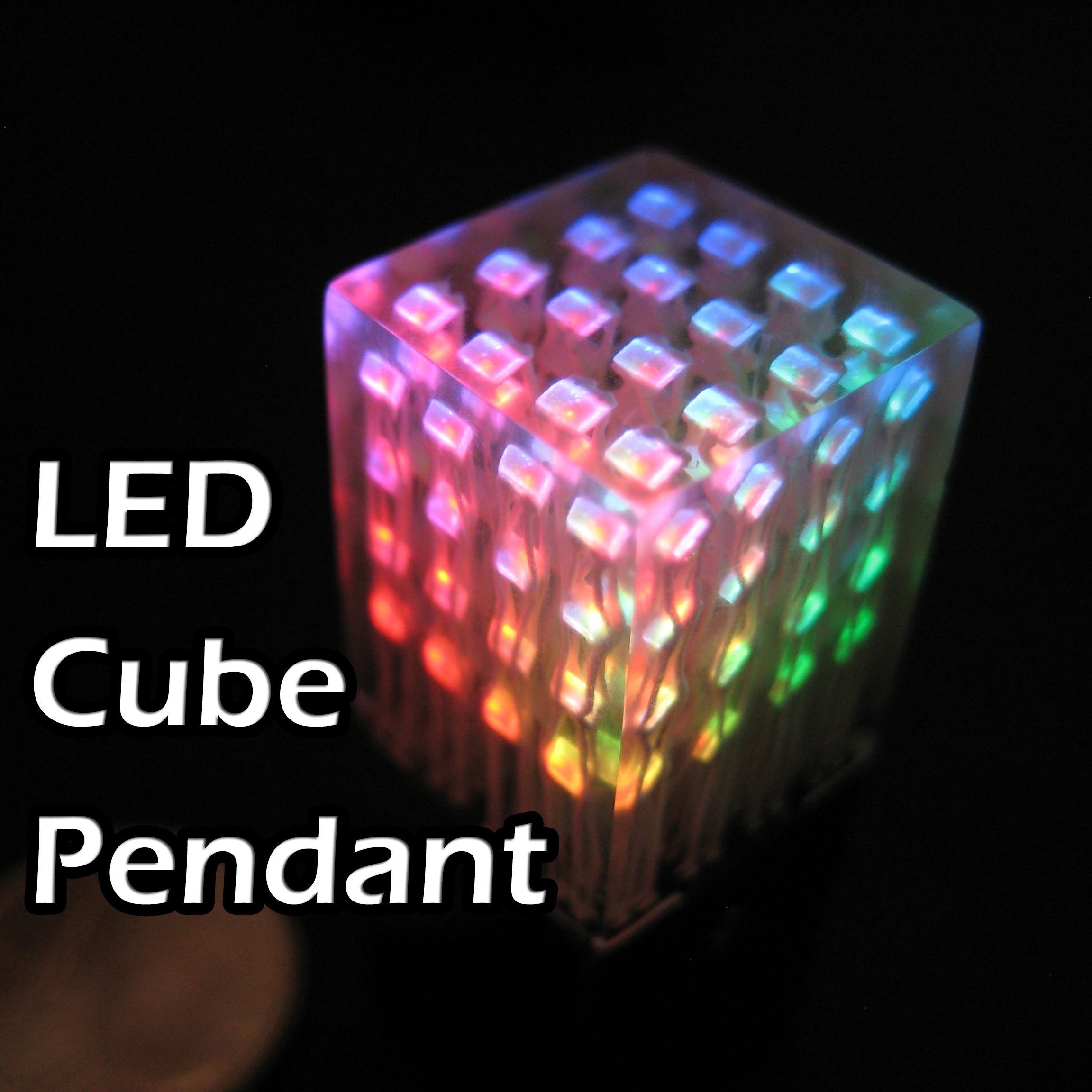 LED Cube Pendant - Worlds Smallest LED Cube : 44 Steps (with Pictures ...