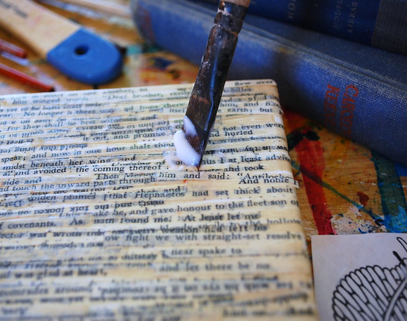 How to Make Upcycled Art With Old Books : 10 Steps (with Pictures ...