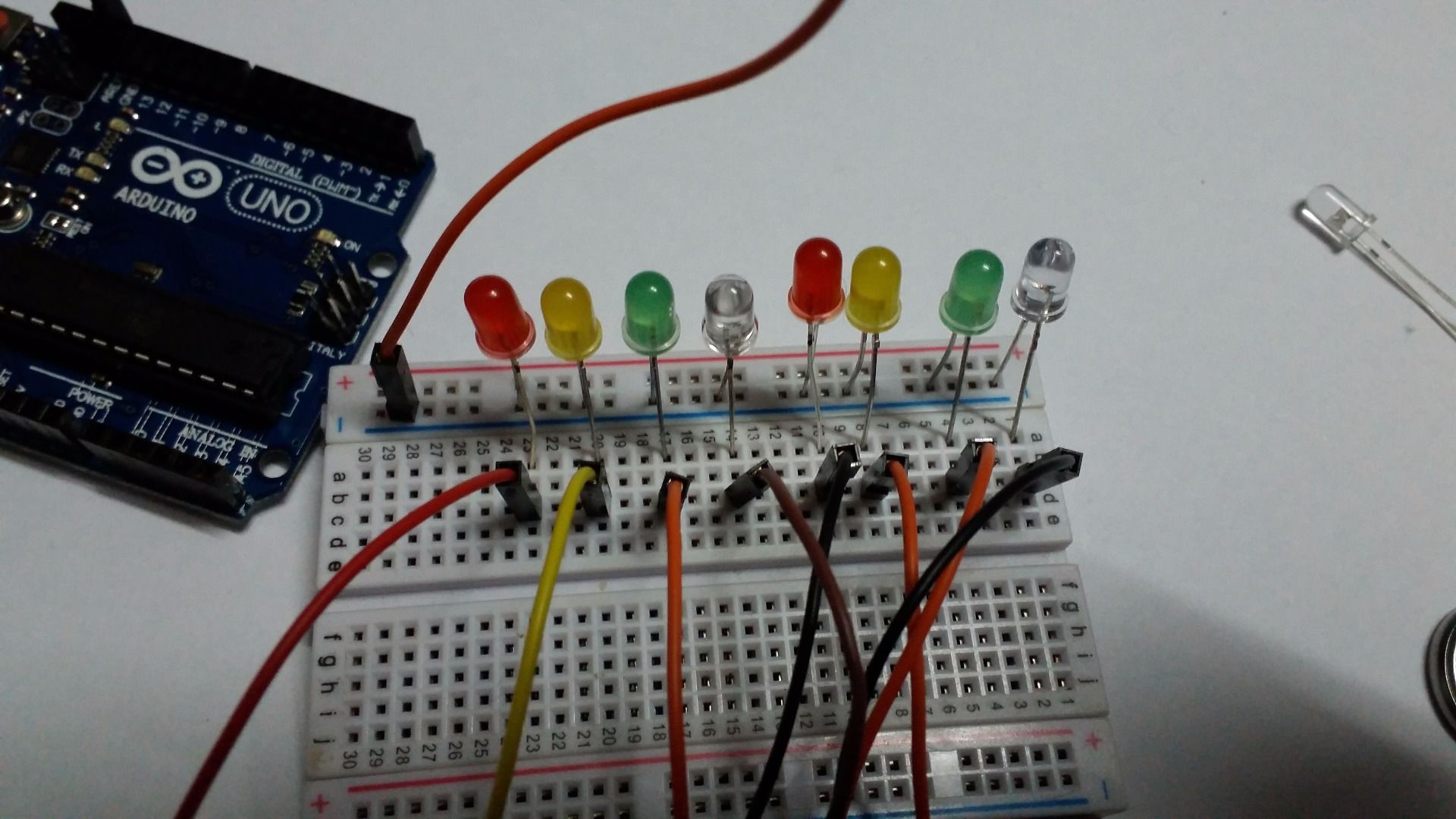 CONTROL 8 LED USING ARDUINO :- : 3 Steps - Instructables