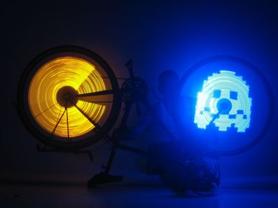 SpokePOV: LED Bike Wheel Images : 22 Steps (with Pictures) - Instructables