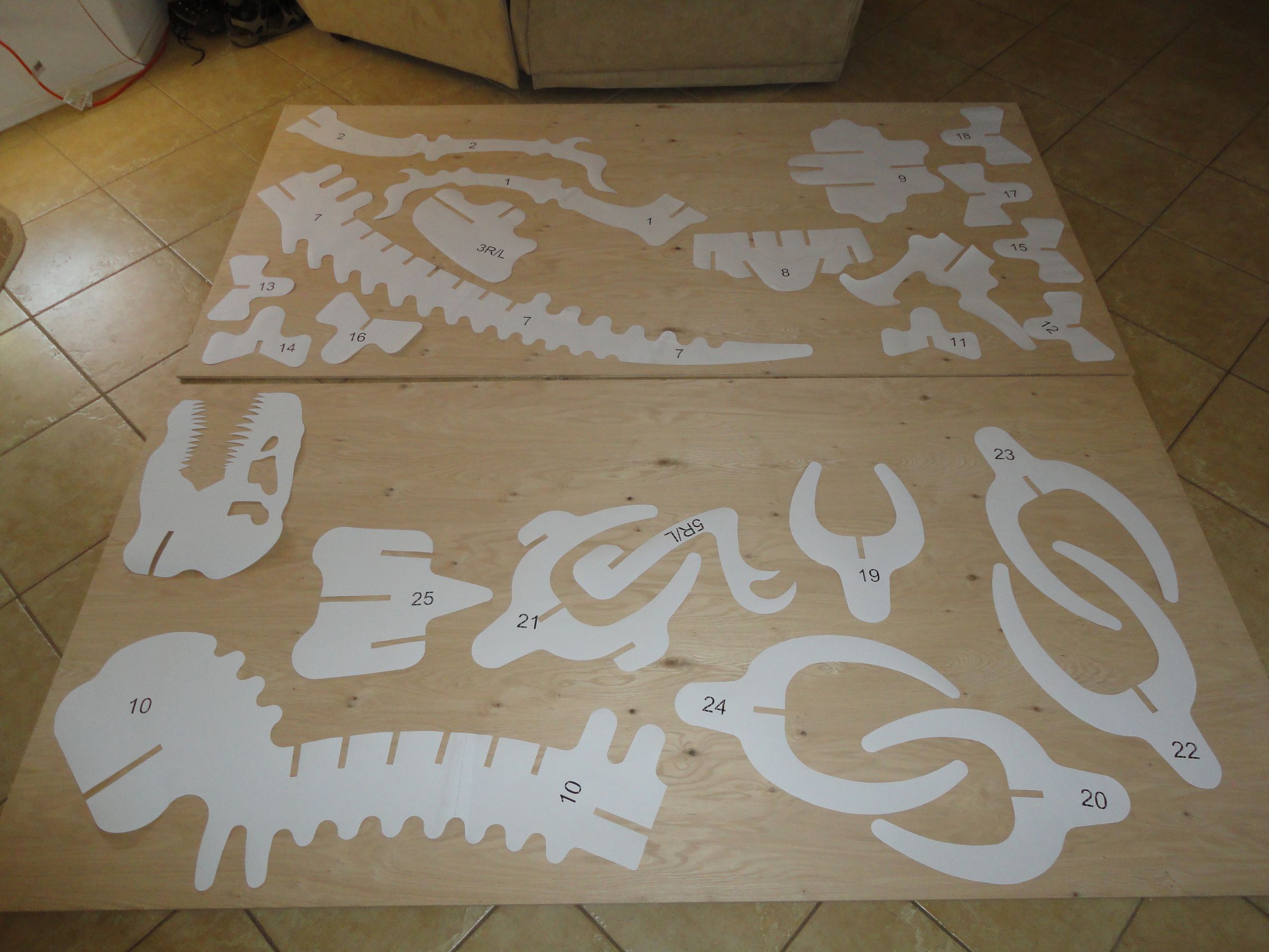 Build a 6'-0" Tall Wooden T-Rex Model : 7 Steps (with Pictures ...