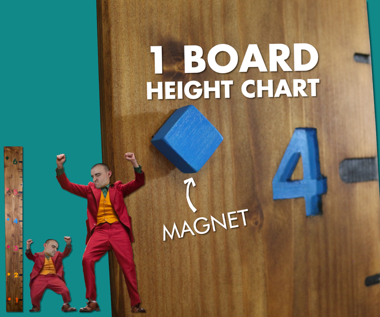 Make a Height Chart Using Only 1 Board! : 6 Steps (with Pictures ...