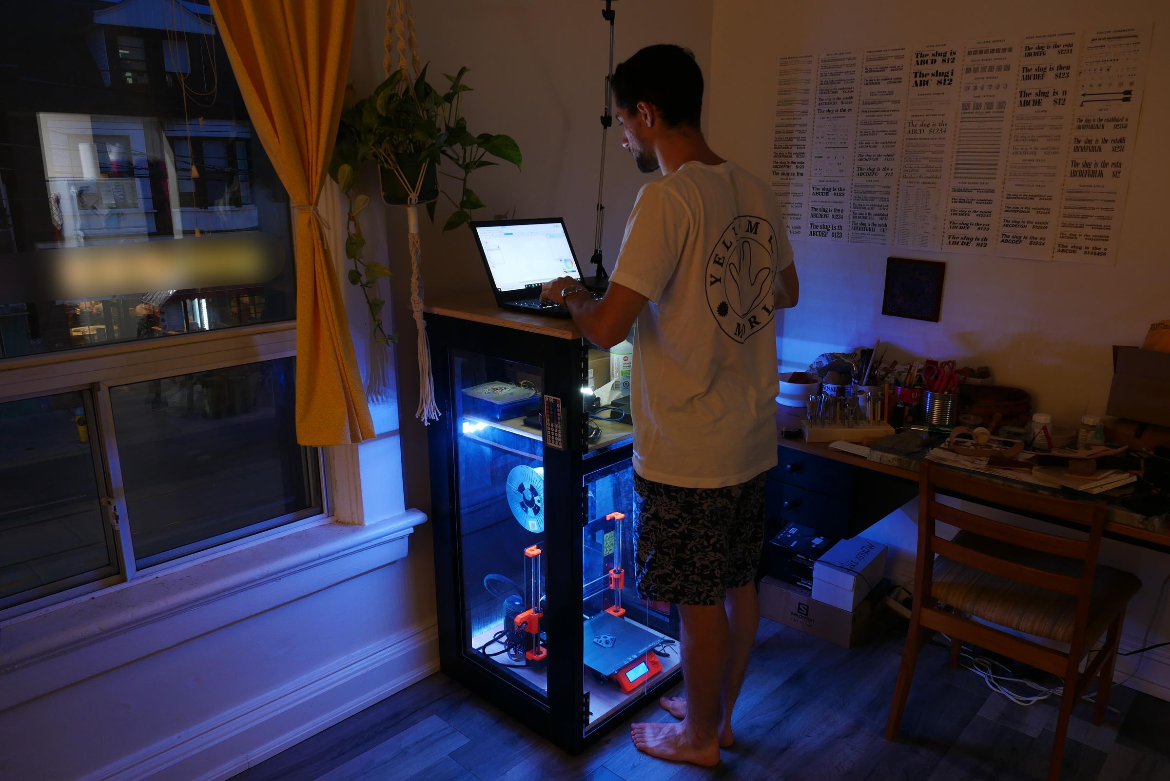 3D Printer Enclosure and Standing Desk : 18 Steps (with Pictures ...