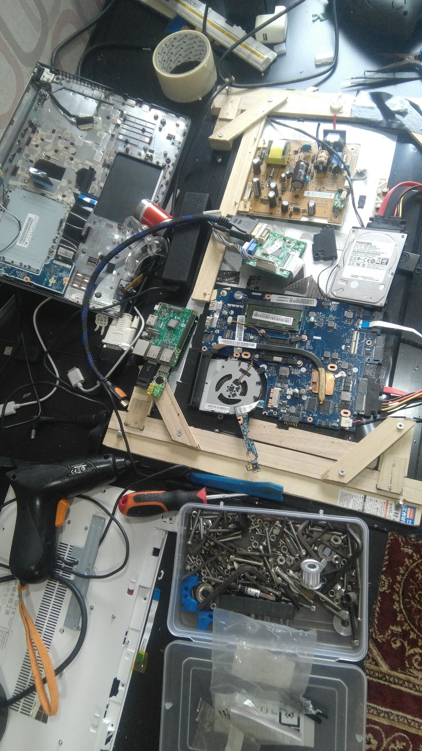 Floating Smart Magic Mirror From Old Laptop With Alexa Voice ...