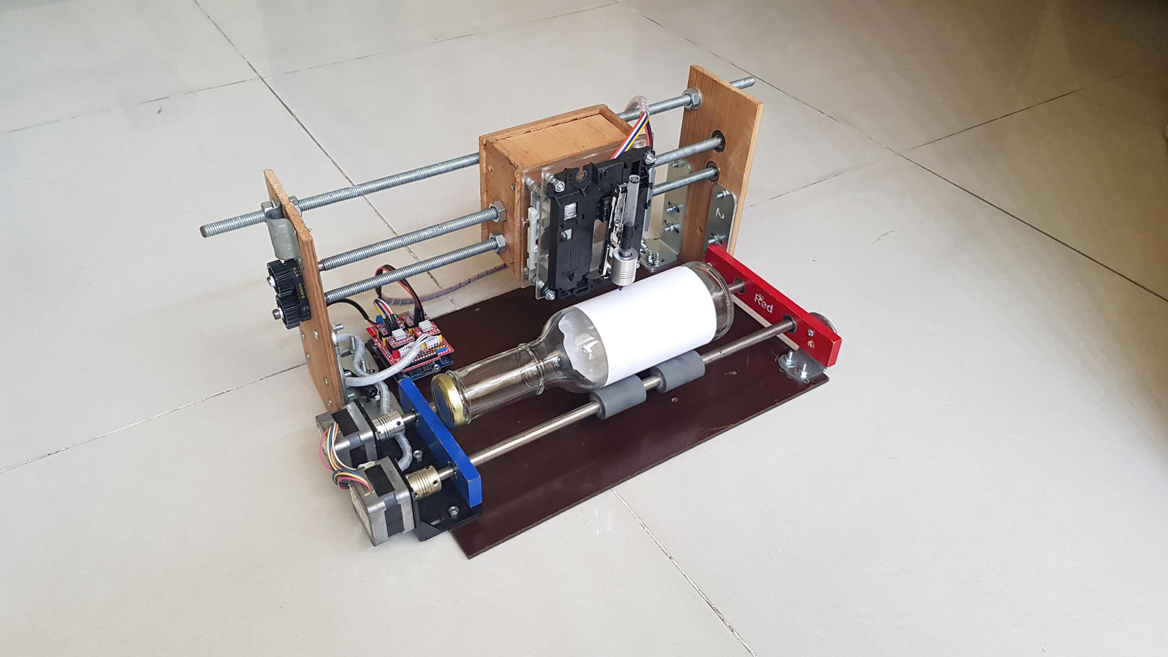 ROTARY CNC BOTTLE PLOTTER : 9 Steps (with Pictures) - Instructables