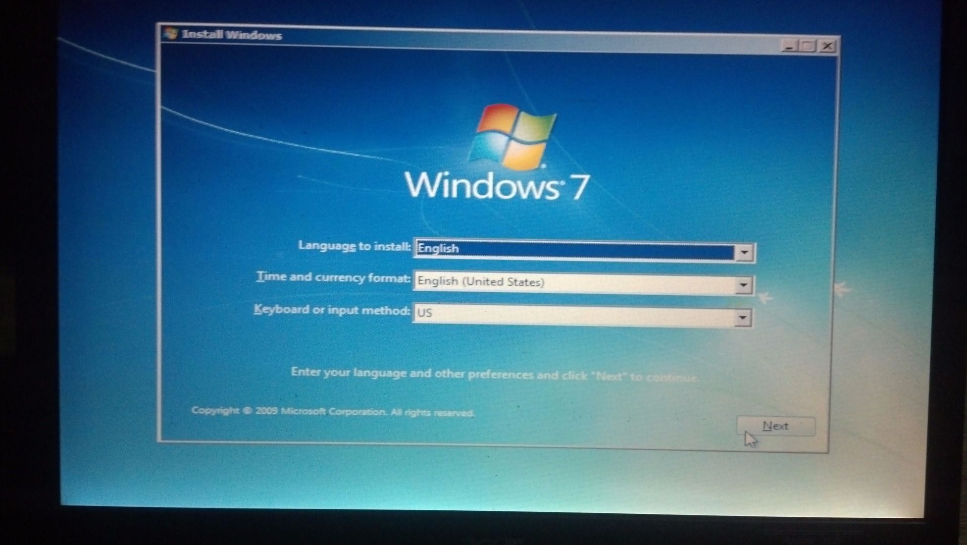 Formatting and Installing Windows 7 on a Computer Using USB/CD : 5 ...