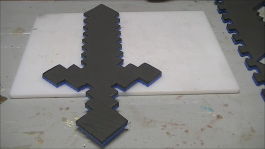 How to Make a Minecraft Sword From EVA Foam : 7 Steps (with Pictures ...