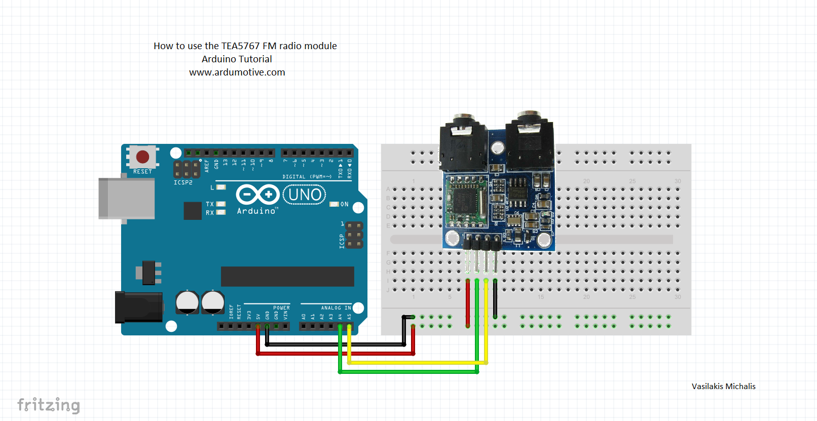 How to Use the TEA5767 FM Radio Module - Arduino Tutorial : 5 Steps ...