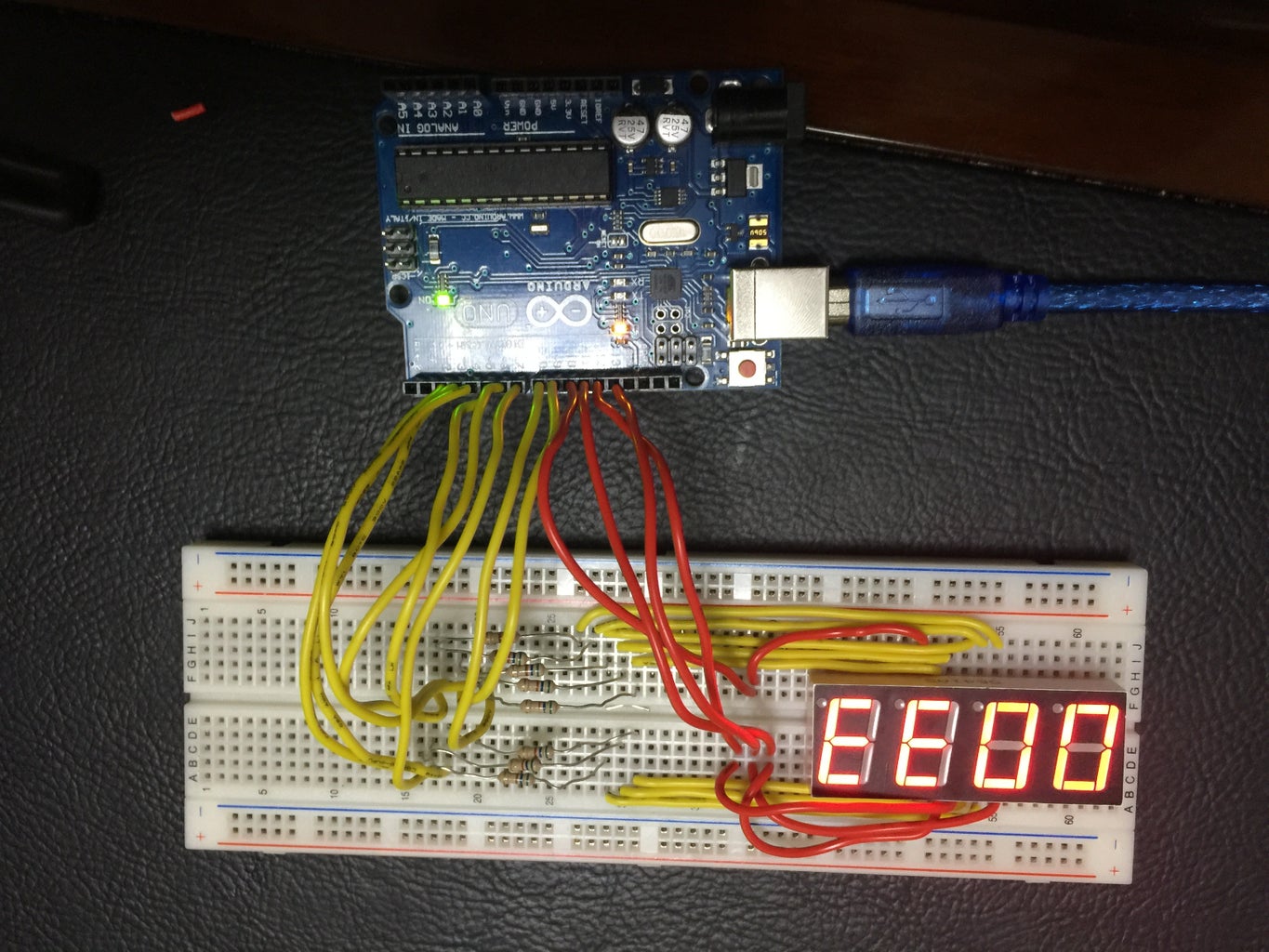 4 Digit 7 Segment Display Stopwatch 3 Steps Instructables