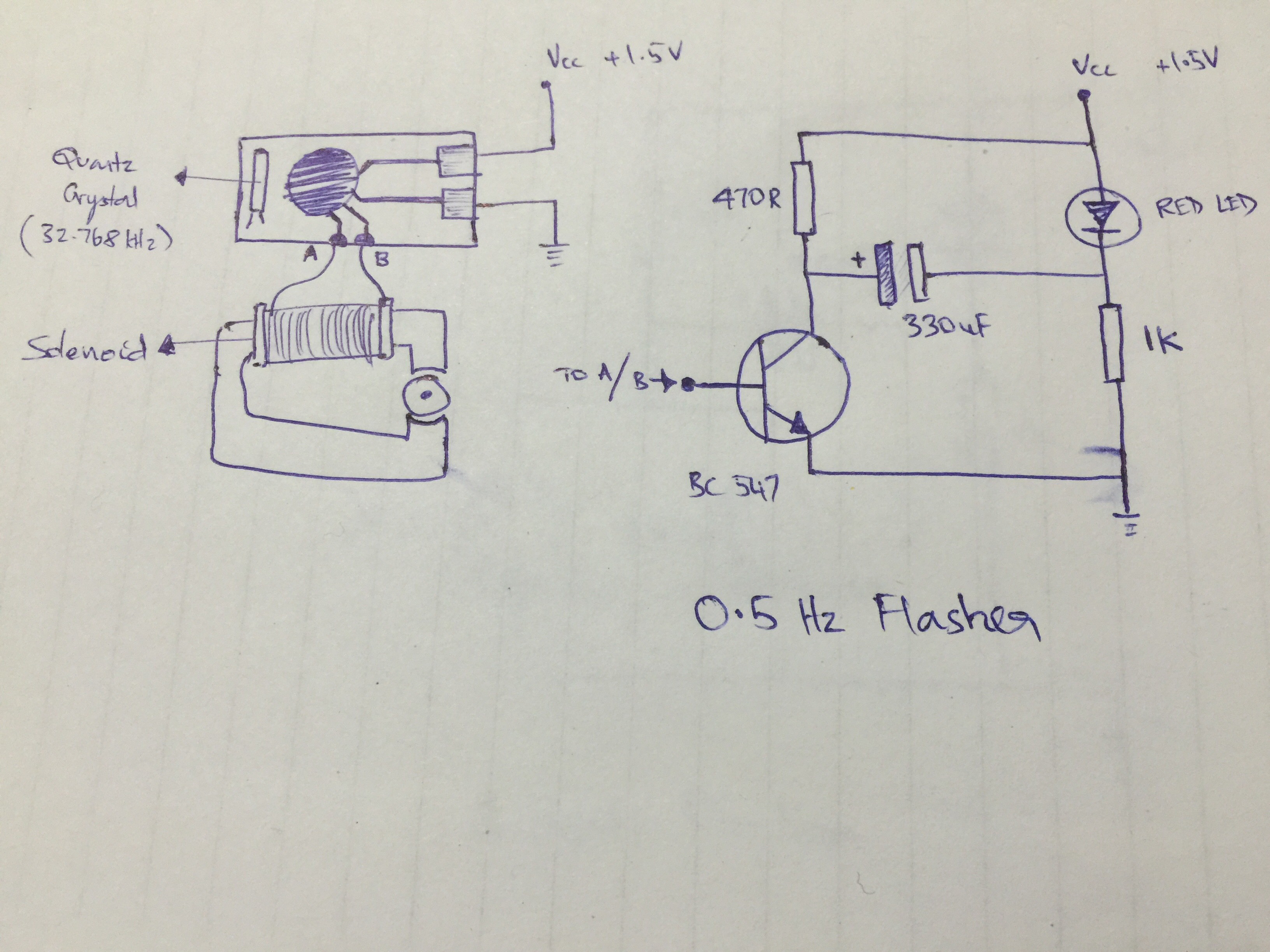 1.5v LED Flasher Using an Old Clock : 5 Steps - Instructables