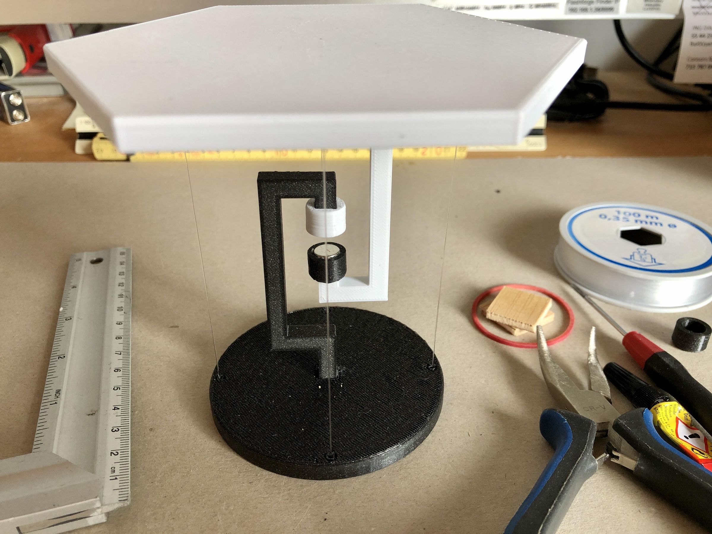 Floating Hexagon - Magnetic Tensegrity - 3D Printed : 7 Steps (with ...