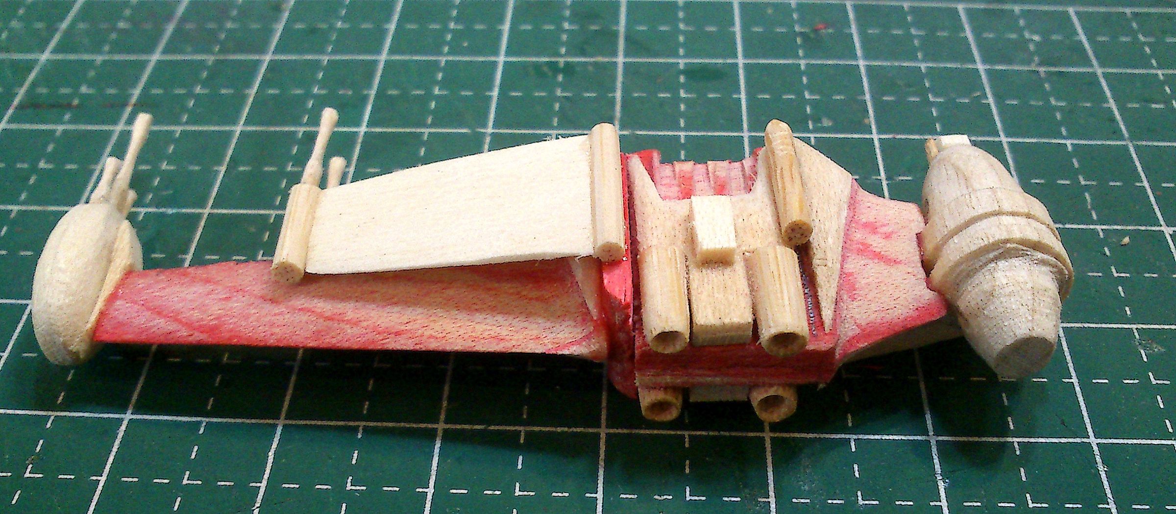 Mini B-Wing Popsicle Stick Model : 8 Steps (with Pictures) - Instructables