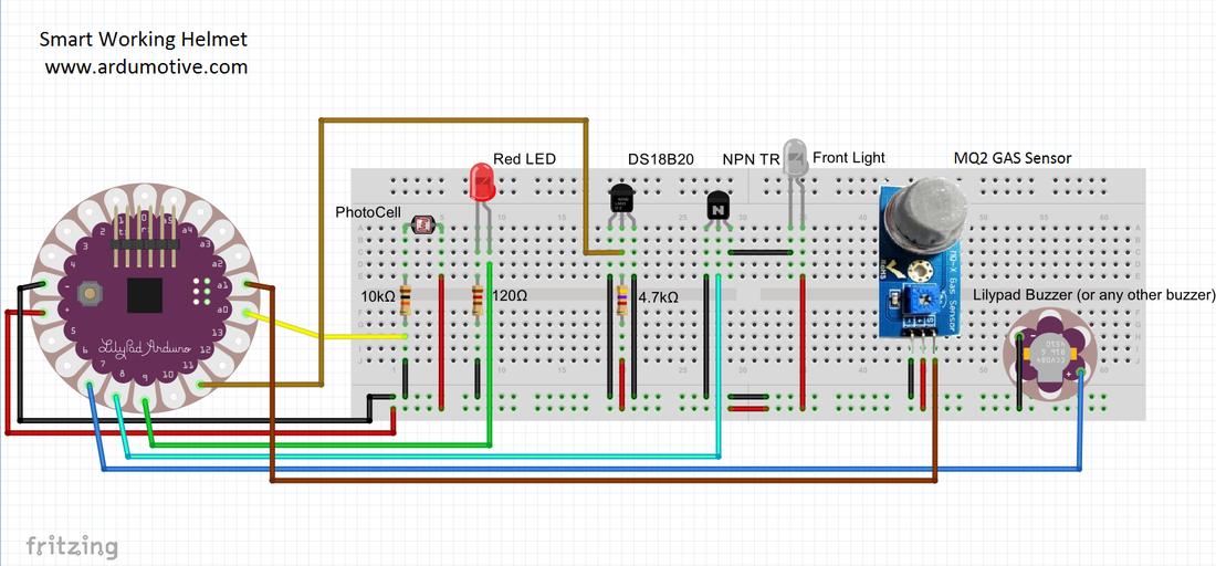 Arduino Smart Working Helmet : 5 Steps (with Pictures) - Instructables