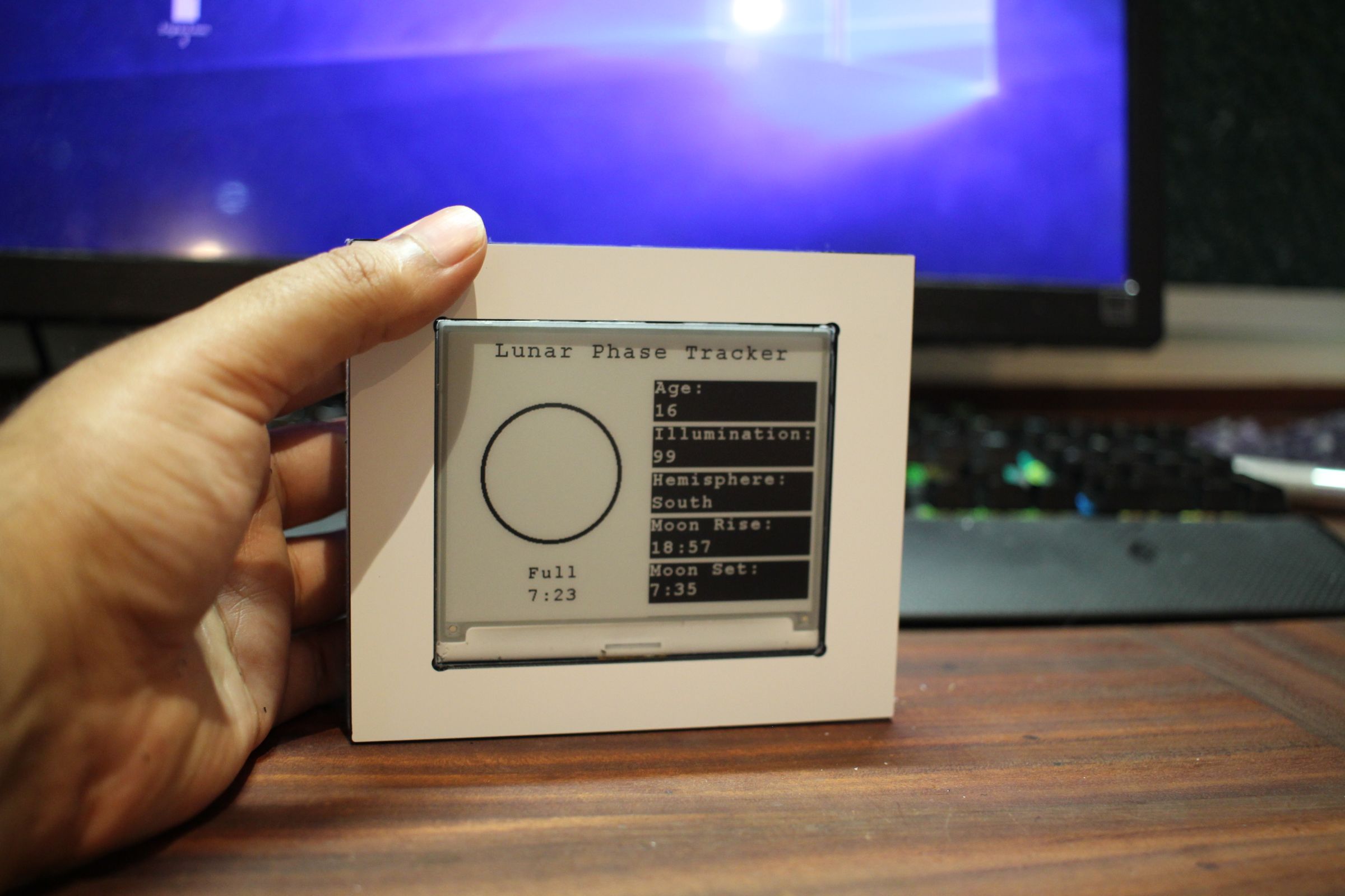 Wireless Lunar Phase Tracker : 6 Steps (with Pictures) - Instructables