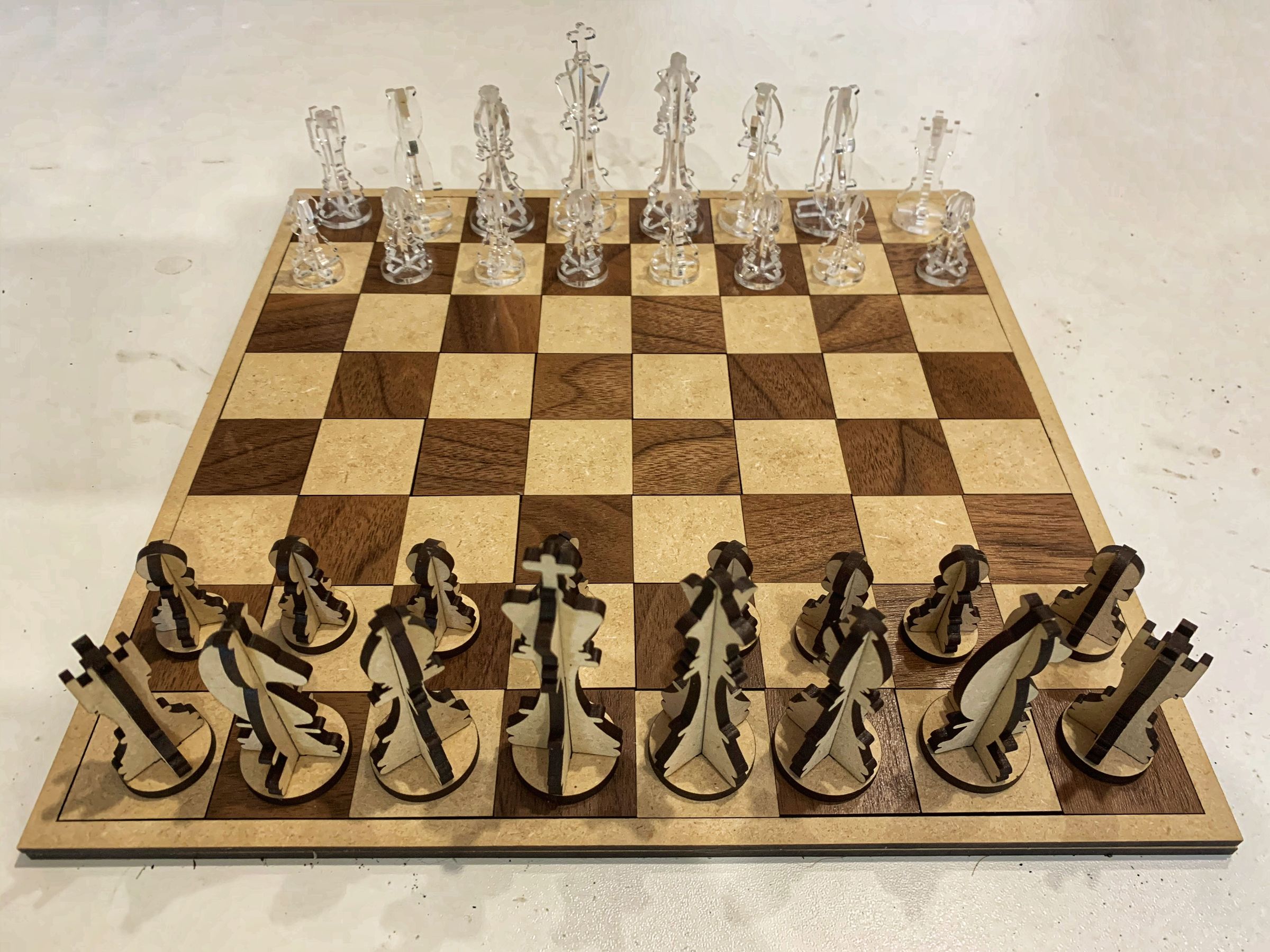 Laser Cut Chess and Checkers Set : 4 Steps (with Pictures) - Instructables