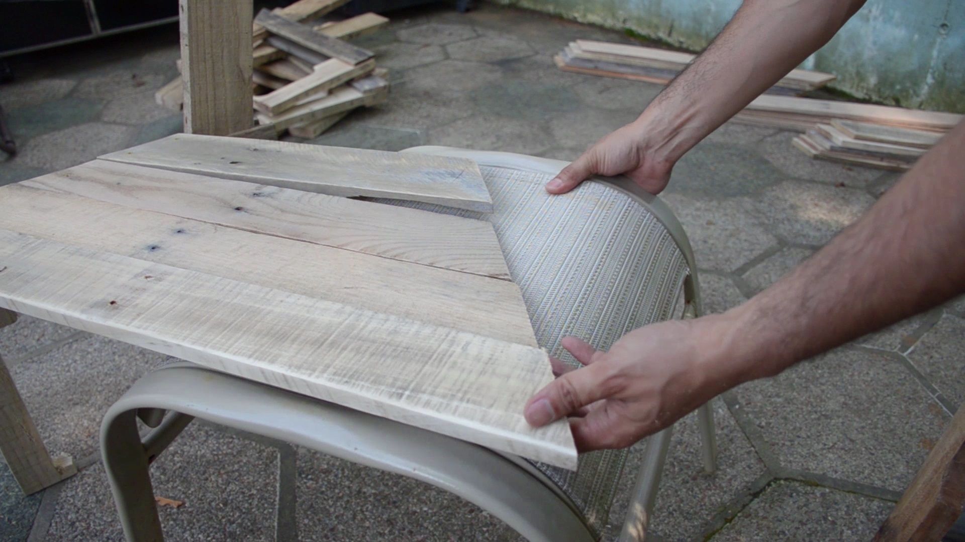 DIY Hexagonal Tree Bench From Wood Pallets - 100% Pallet Wood : 12 ...