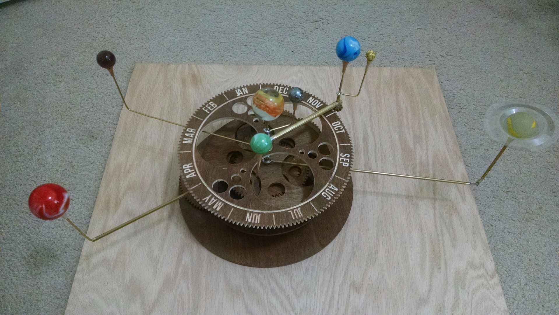 Orrery- a Mechanical Solar System Model From Plywood : 11 Steps (with ...